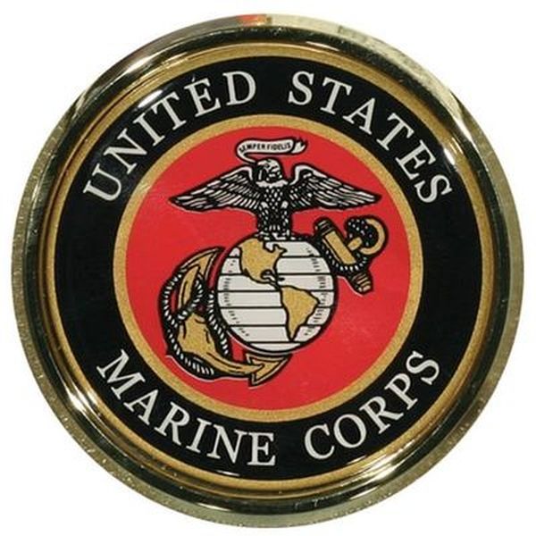USMC Logo Round Eagle Globe and Anchor Auto Emblem – Honor Country