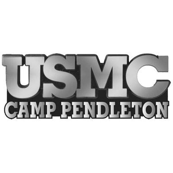 USMC Camp Pendleton Plastic Chrome Plated Auto Emblem – Honor Country