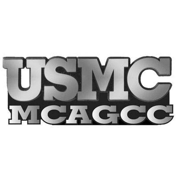 USMC MCAGCC Plastic Chrome Plated Auto Emblem – Honor Country