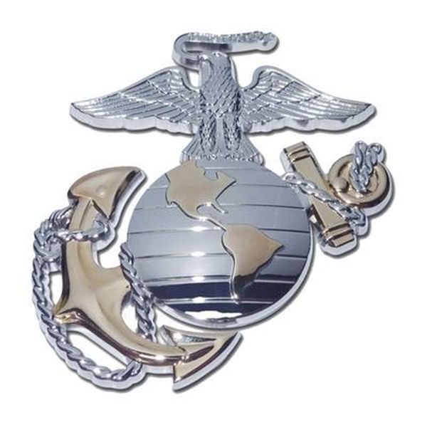 USMC Eagle Globe and Anchor Premium Auto Emblem