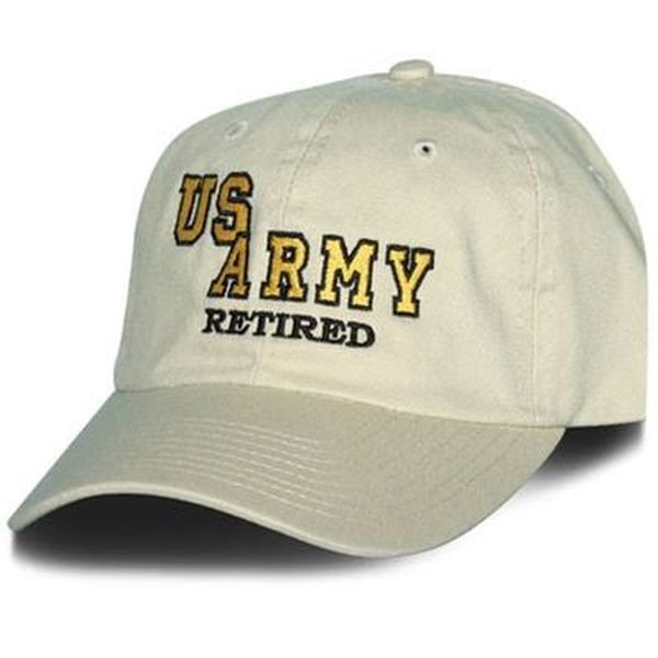 US Army Retired Cap, Cream – Honor Country