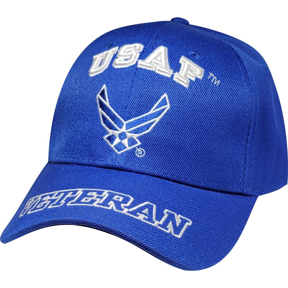 USAF Veteran Multi Position embroidered Blue Ball Cap