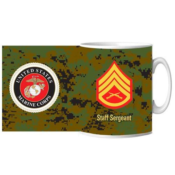 Marine Corps USMC Staff Sergeant Ceramic Mug 15 oz – Honor Country