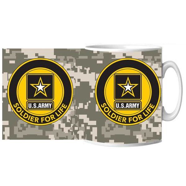 US Army Soldier for Life Ceramic Mug 15 oz