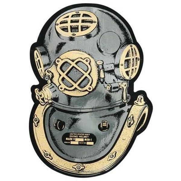 Diver Helmet Sticker - 8"