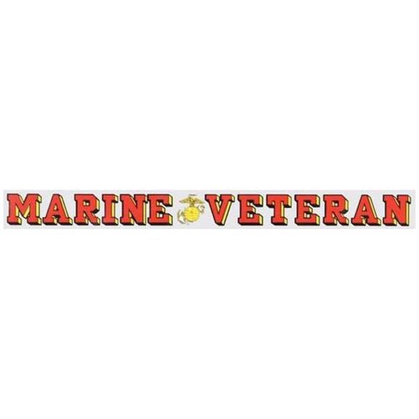 USMC Veteran Decal, Window Strip