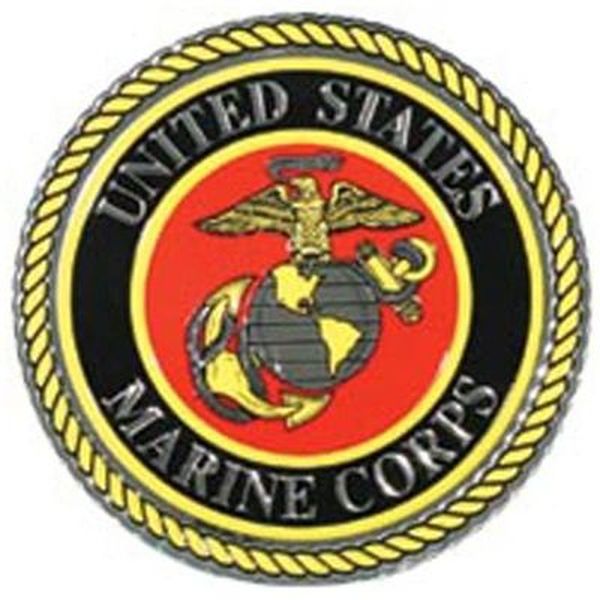 USMC Emblem Embossed Foil Sticker – Honor Country