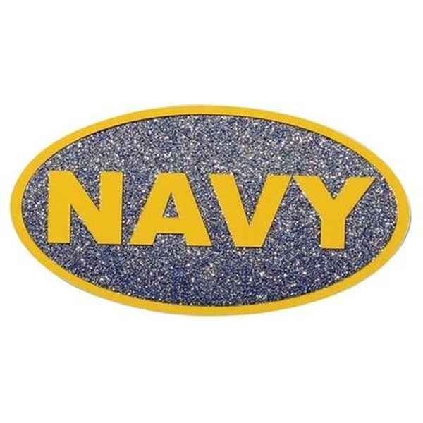 Navy Sticker, Glitter