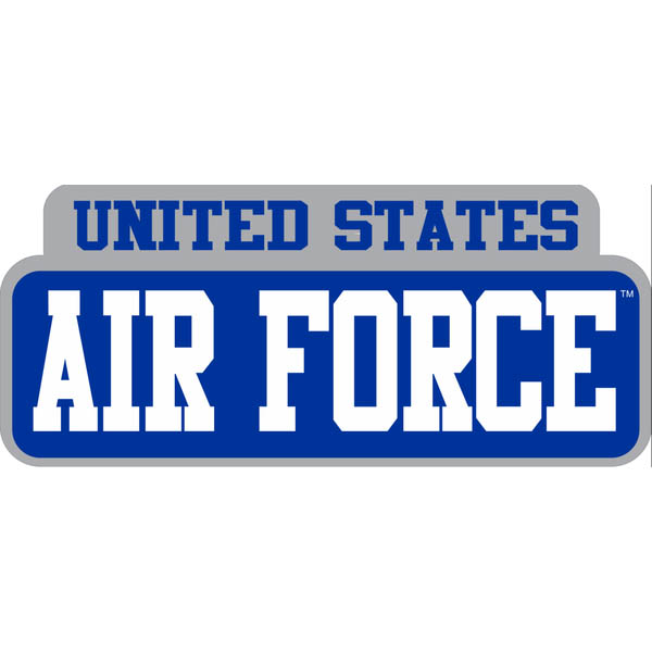 United States Air Force Stacked Text Sticker