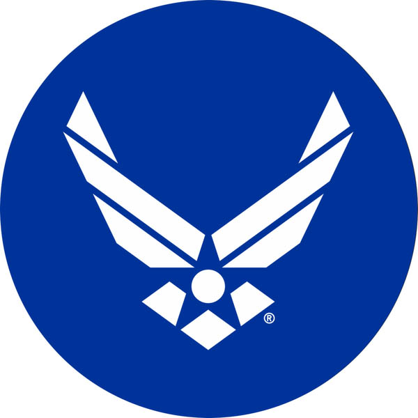 United States Air Force Symbol on Round Sticker – Honor Country