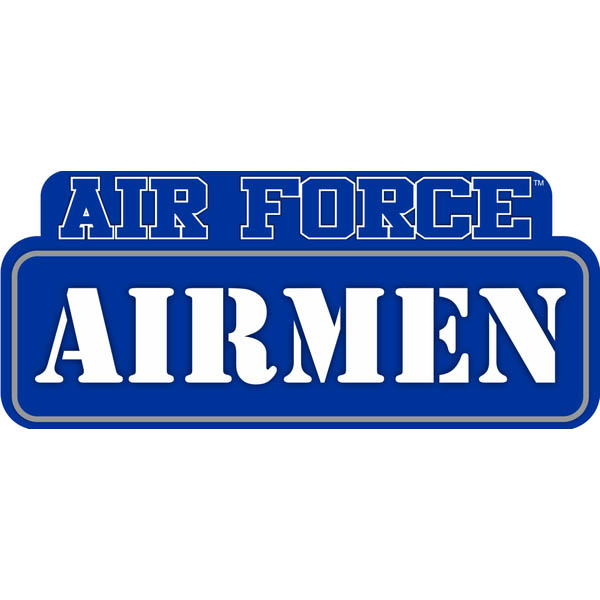 Air Force Airmen Stacked Text Sticker – Honor Country