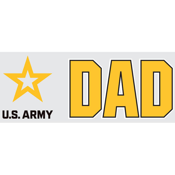 US Army Star DAD Clear Mylar Decal – Honor Country