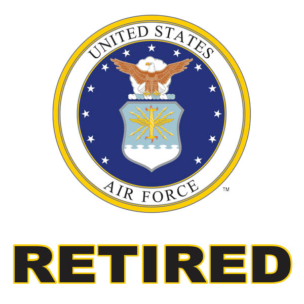 US Air Force Retired Decal – Honor Country