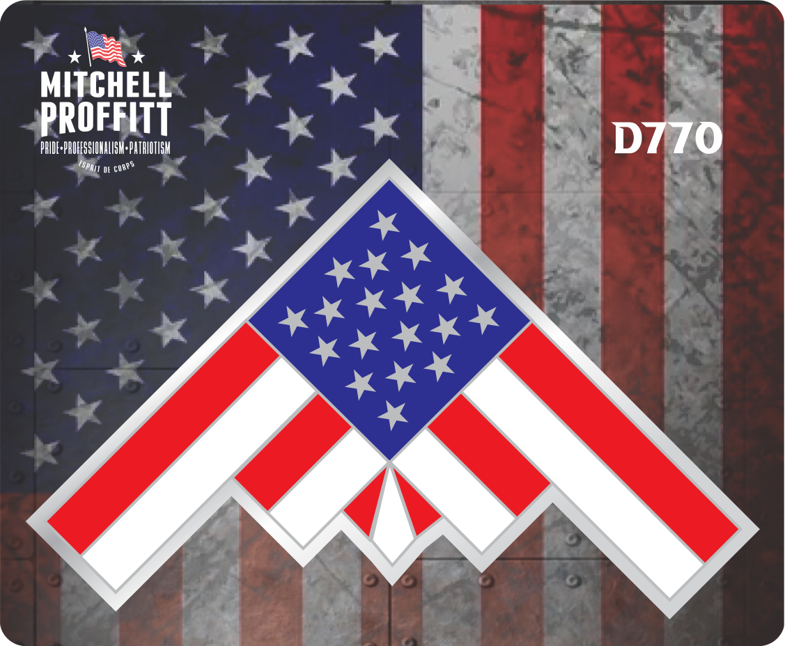 B2 Bomber Flag Vinyl Sticker