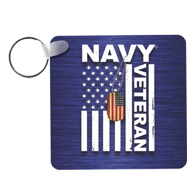 Navy Veteran Key Chain