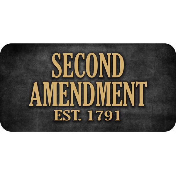 2nd Amendment Est. 1791 License Plate