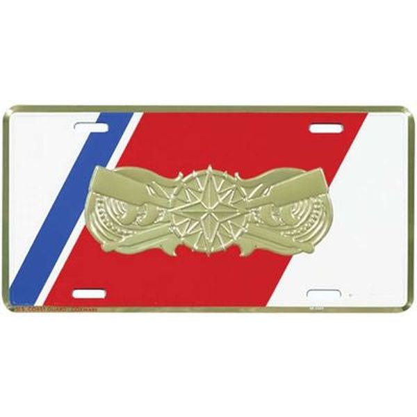 US Coast Guard USCG Coxswain Gold Insignia License Plate