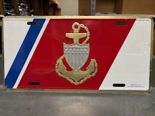 Coast Guard Chief License Plate – Honor Country