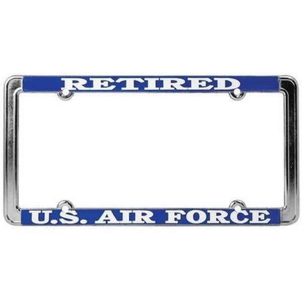 US Air Force Retired License Plate Frame, Thin Rim – Honor Country