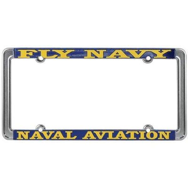 Fly Navy Naval Aviation License Plate Frame, Thin Rim – Honor Country