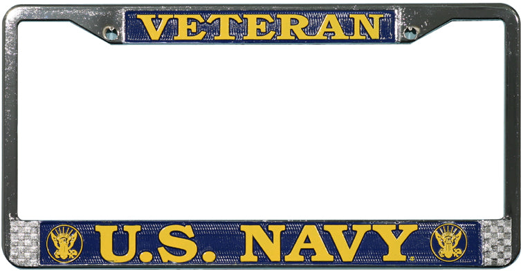 United States Navy Veteran License Plate Frame – Honor Country