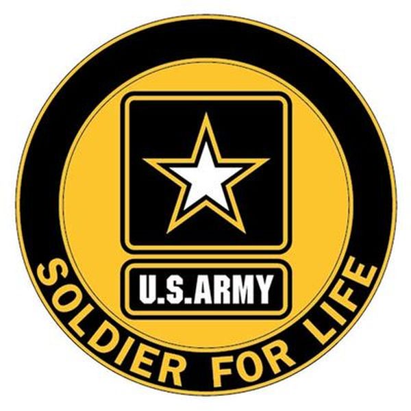 US Army Soldier for Life Round 4" Magnet