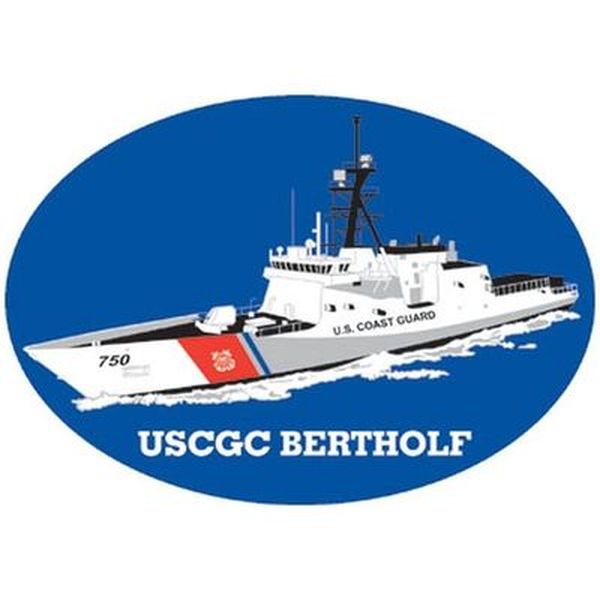 USCGC Bertholf Oval Magnet – Honor Country