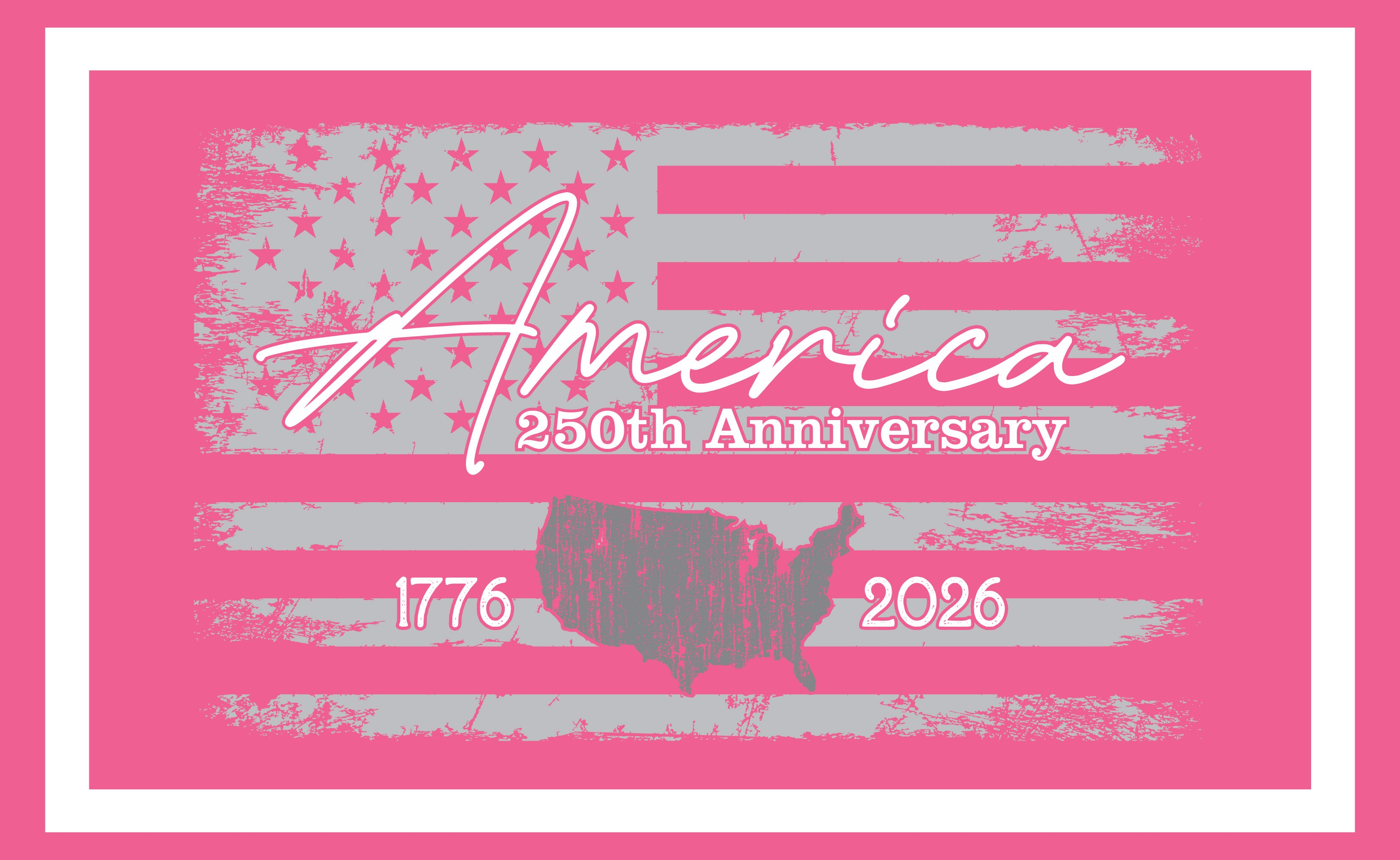 Sub Magnet - America 250th Anniversary Pink Design – Honor Country