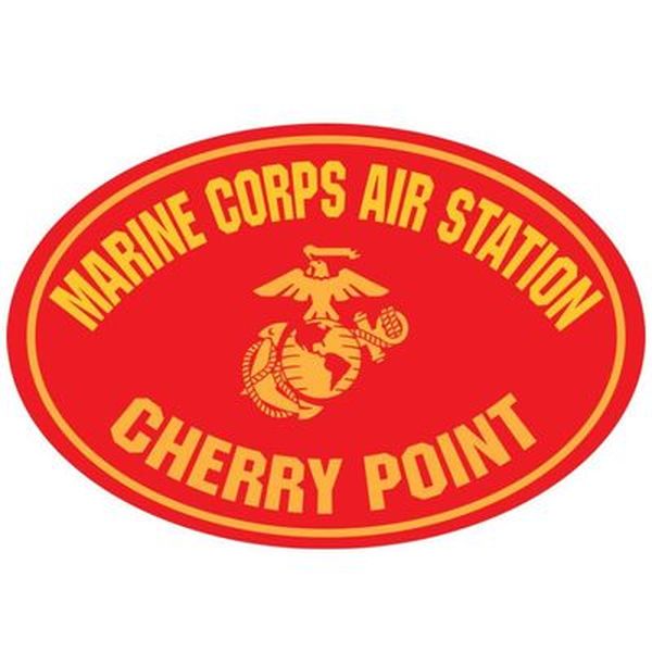 USMC Marine Corps Air Station Cherry Point Oval Magnet – Honor Country