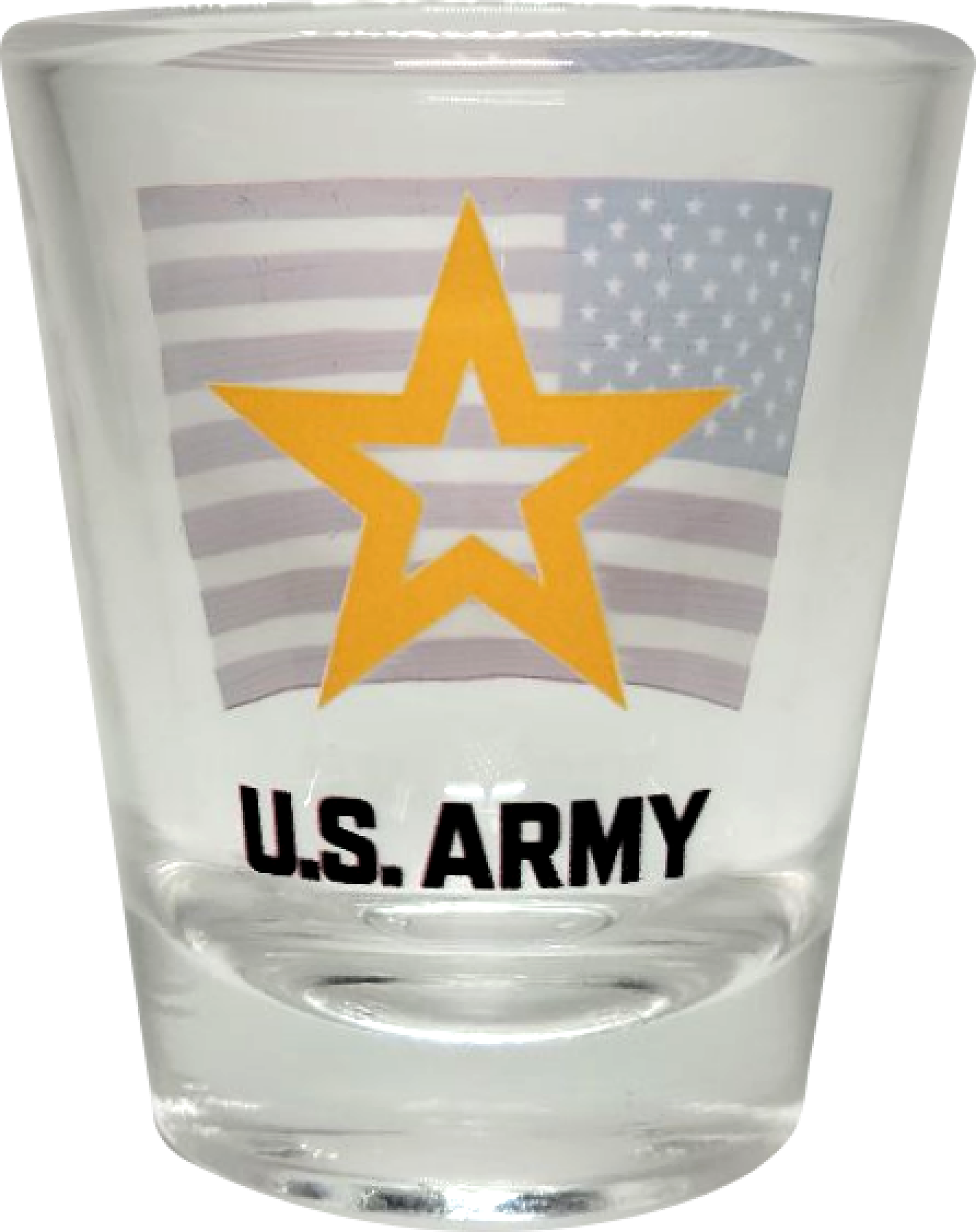 New Army Star and American Flag Shot Glass