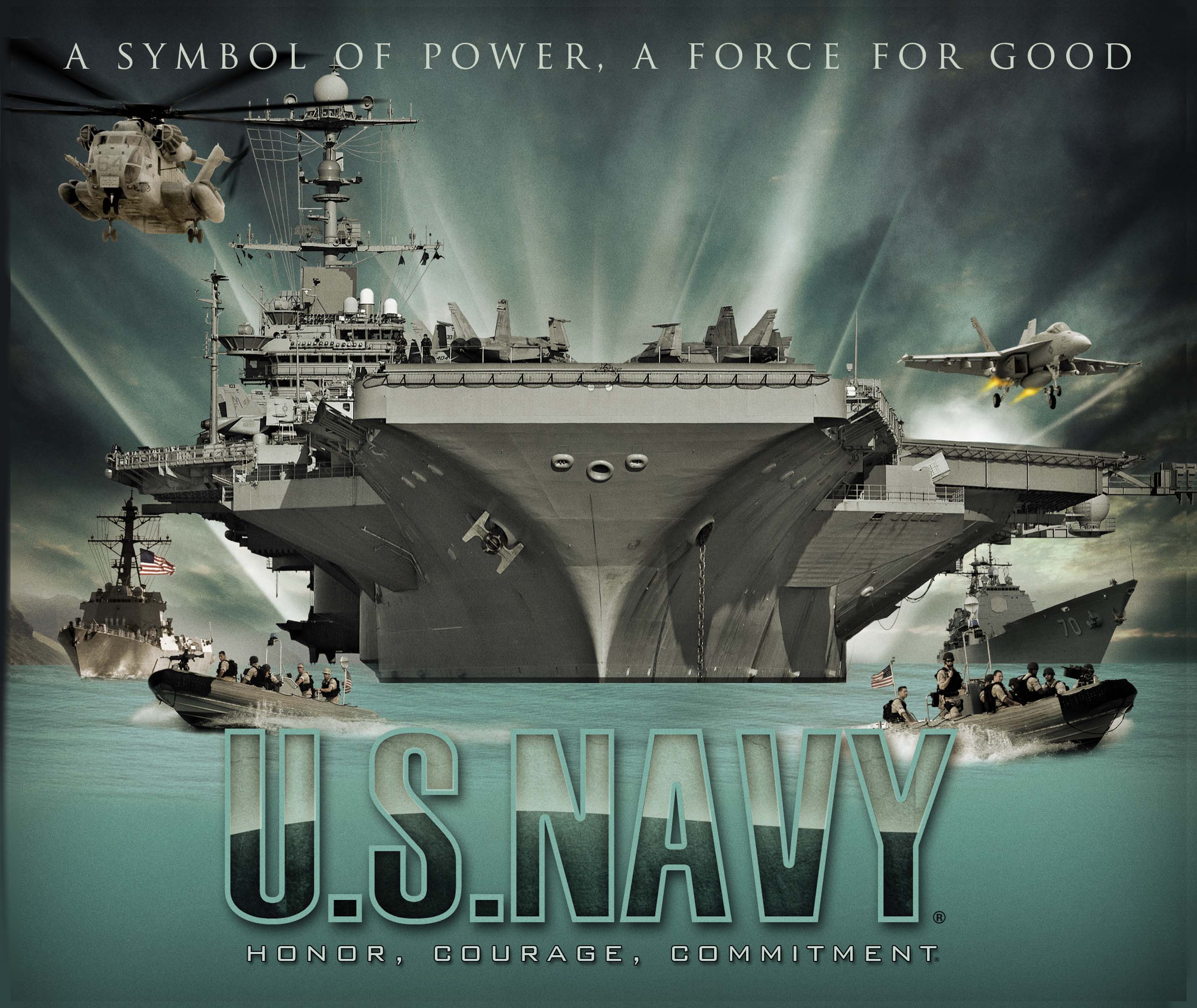 U.S. Navy, A Symbol of Power A Force for Good on Mouse Pad – Honor Country