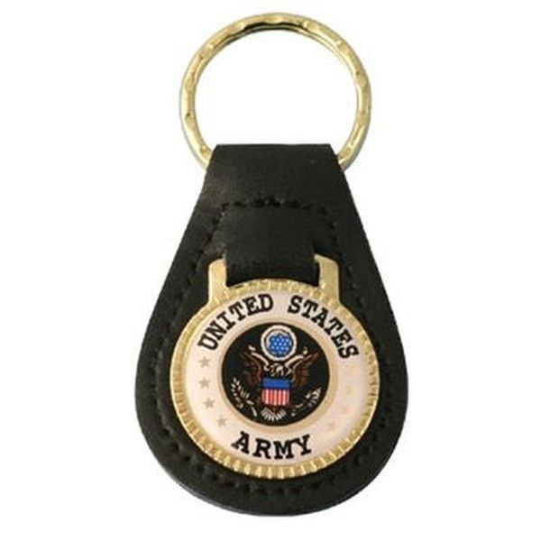 US Army Key Chain, Leather