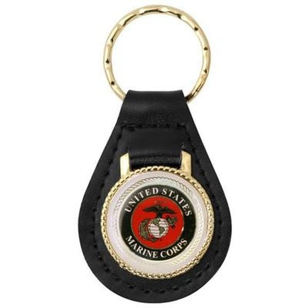 US Marine Corps Key Chain, Leather