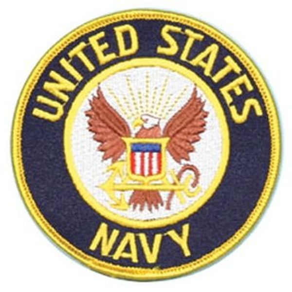 United States Navy Patch, 4" Round