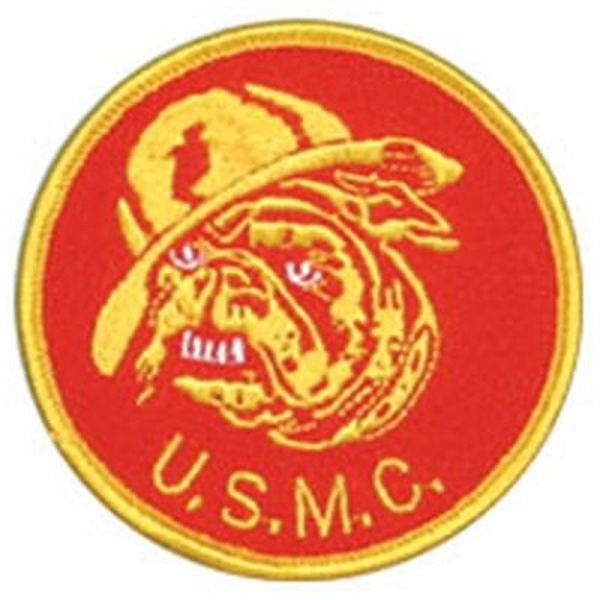 USMC Bulldog Patch, 3" Round