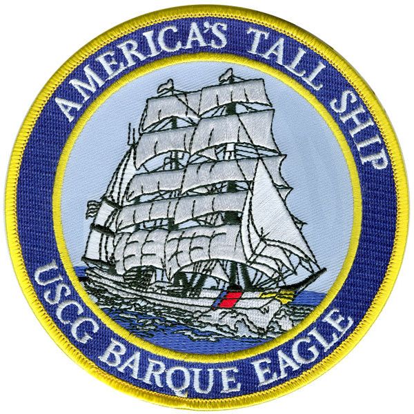 America's Tall Ship USCG Barque Eagle, 5" Round Patch
