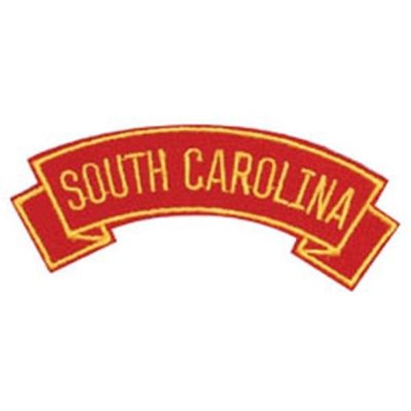 South Carolina Yellow on Red Shoulder Rocker Patch