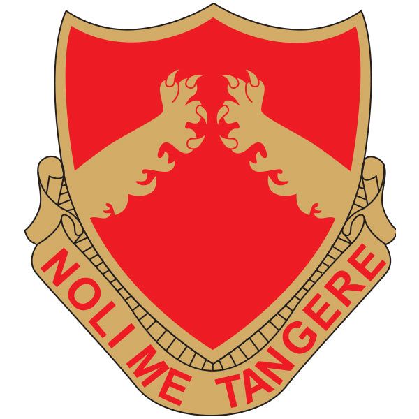 321st Field Artillery Regiment Crest Lapel Pin