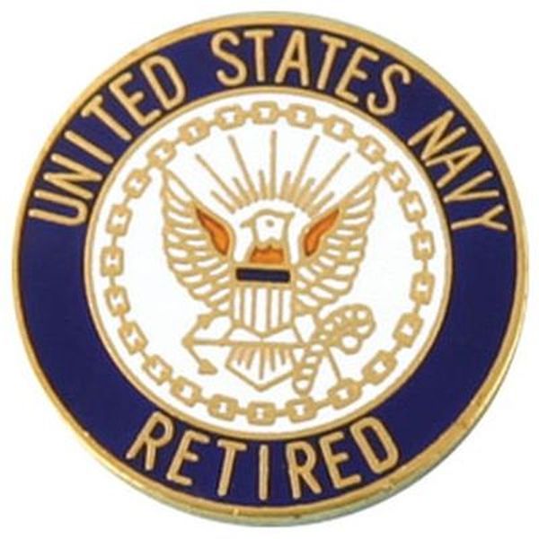 US Navy Retired Lapel Pin