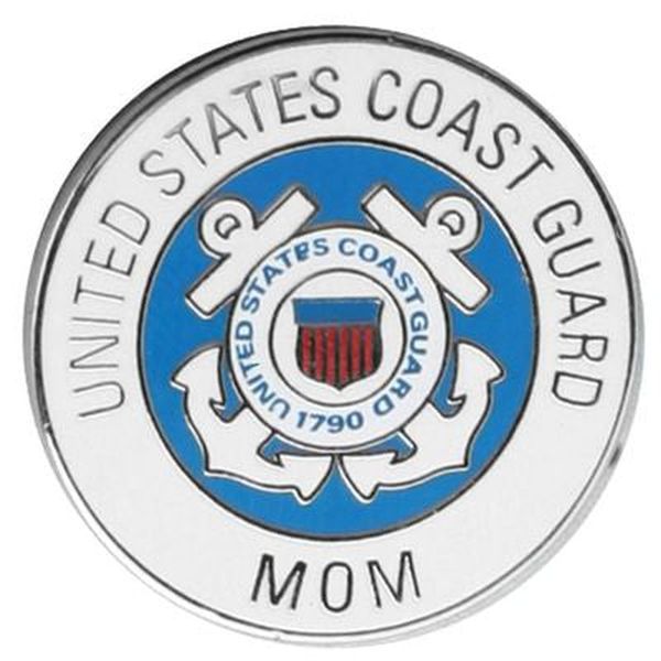 Coast Guard Mom Lapel Pin