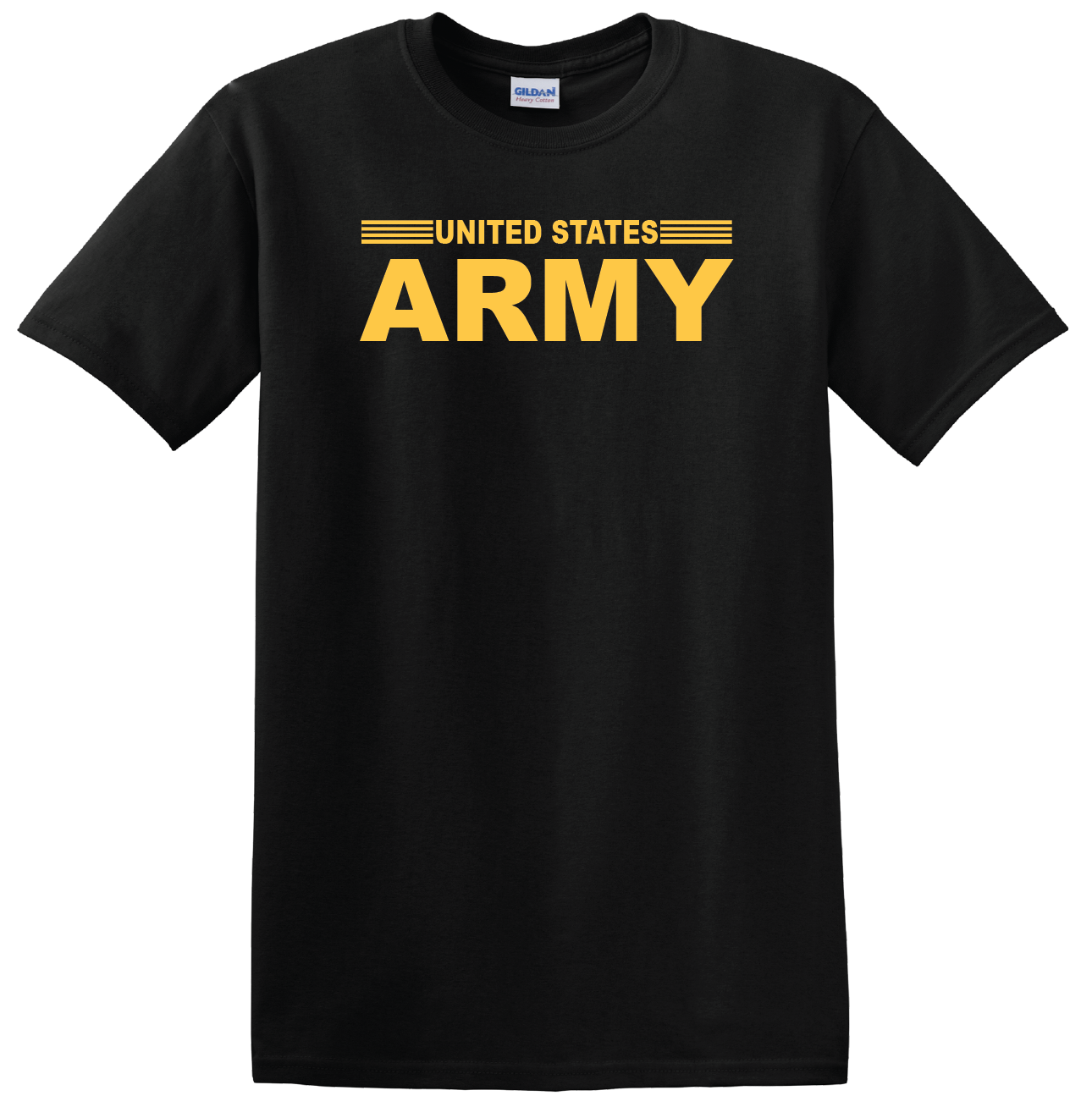 United States Army Design on a Black Cotton T-Shirt – Honor Country
