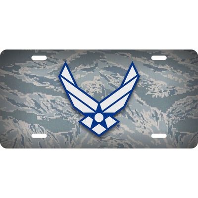 US Air Force USAF Camoflauge License Plate – Honor Country